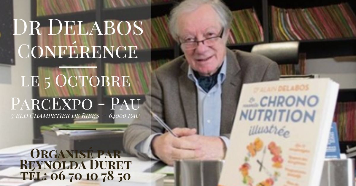 Billetterie en ligne : Conférence du Dr. Delabos à Pau